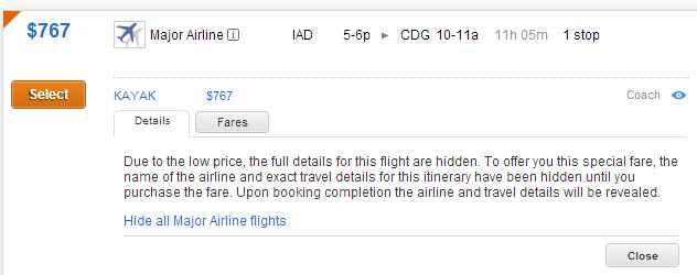 Kayak Major Airline Booking Option - Heels First Travel