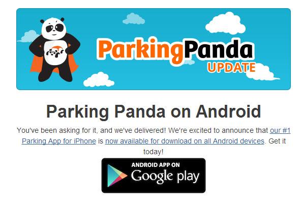 Big City Parking Just Got Easier! Parking Panda Now Has a Droid App ...