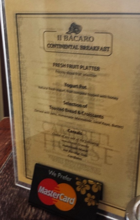 Campbell House Penang Continental Breakfast Menu - Heels First Travel