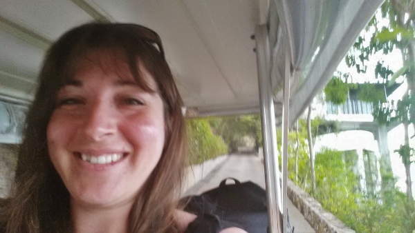 Conrad Koh Samui Keri Golf Cart Selfie - Heels First Travel