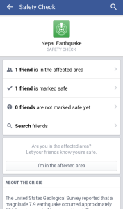 Facebook Safety Check Lets you Stay In Touch During Disasters