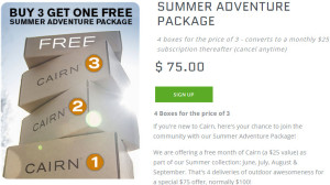 Outdoors Chic Deal: Get 4 Cairn Boxes for Price of 3 - Heels First Travel